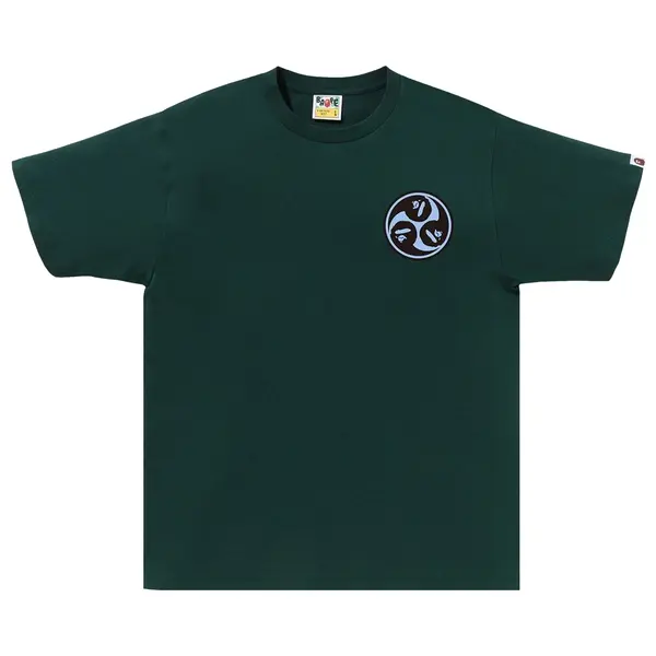 A BATHING APE Japan Culture Mitsudomoe Tee - Green