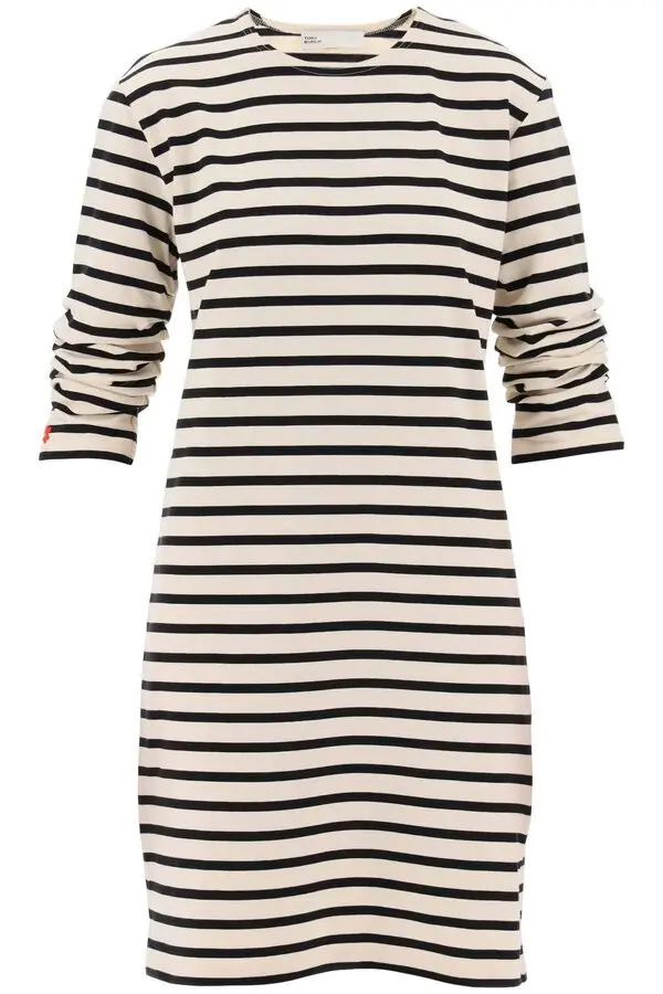 short sleeve jersey knit dress Cobblestone Heather Jersey Knit Crewneck Mini Dress main image 0