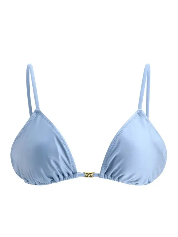 GANNI Blue String' Bikini Top - Light Blue