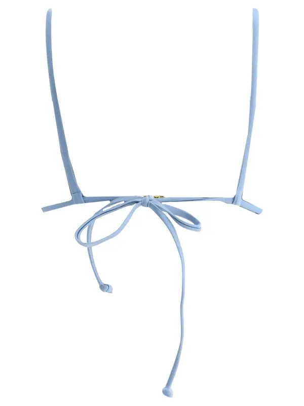 GANNI Blue String' Bikini Top - Light Blue