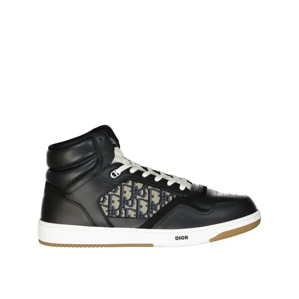 Dior High-top Oblique Sneakers - Black
