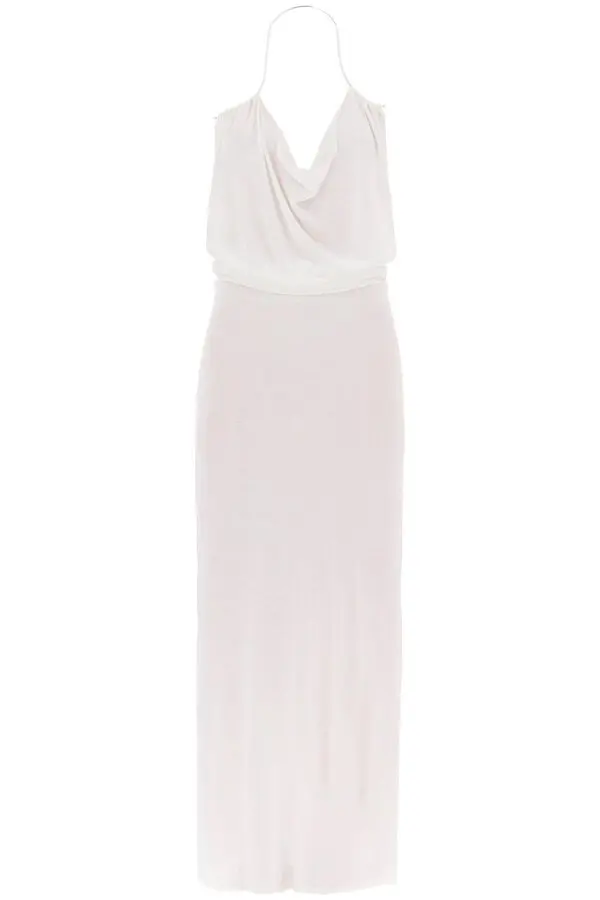 Christopher Esber Long Knit Necklace Dress - White | Editorialist