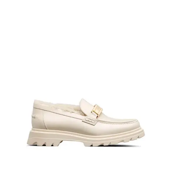 Dior Leather Loafers - White