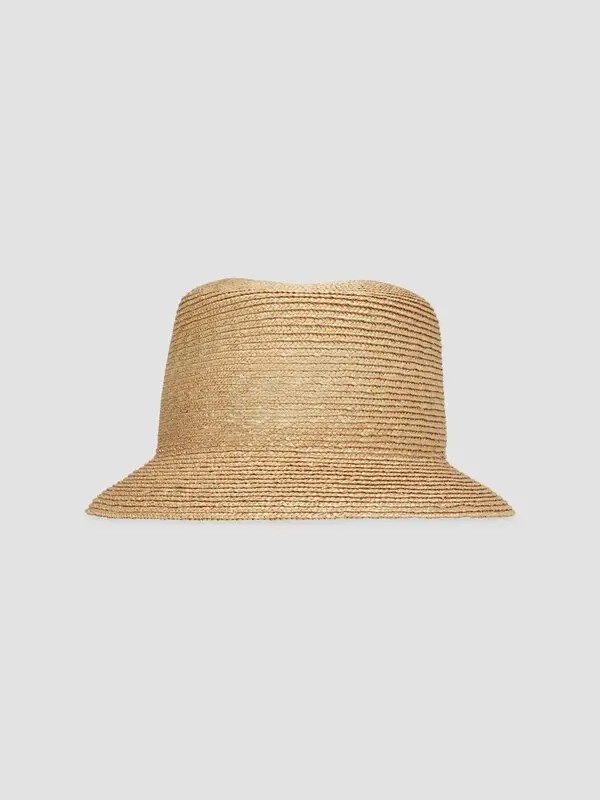 Saint Laurent Maglina Straw Bucket Hat