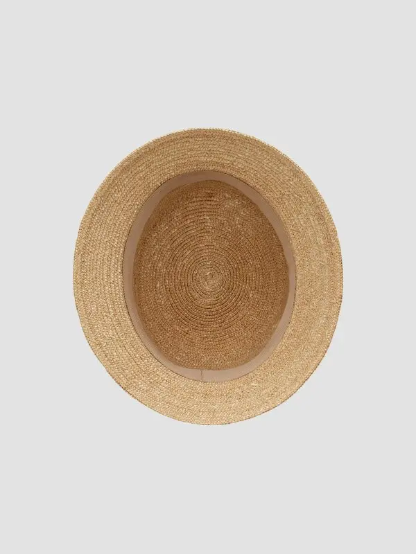 Saint Laurent Maglina Straw Bucket Hat