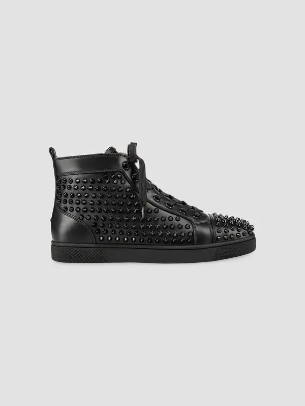 CHRISTIAN LOUBOUTIN Louis Spikes Sneakers - Black
