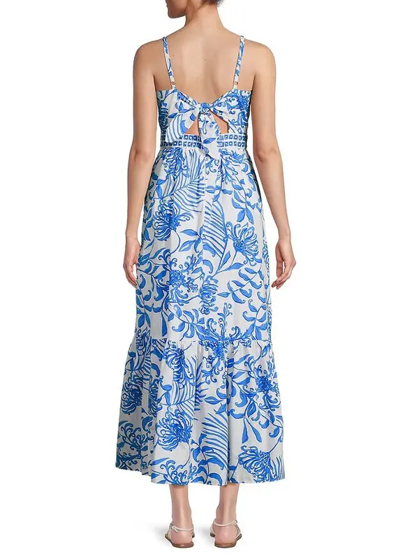 charlese cotton maxi dress Charlese Eyelet Tiered Cotton Maxi Dress (Women)