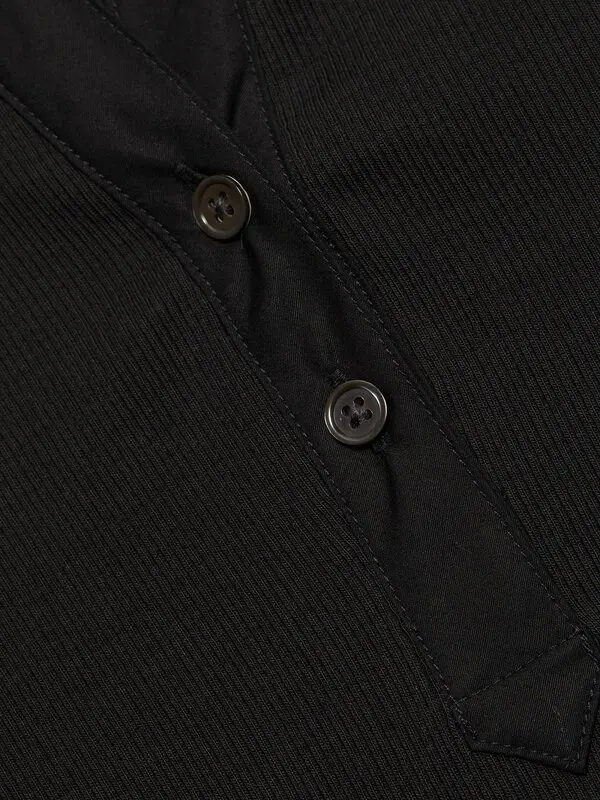 Veronica Beard Kearney Cotton Polo T-shirt - Black