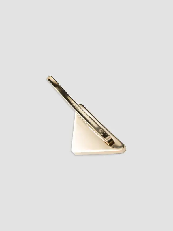 Prada Plexiglas And Metal Barrette - Beige