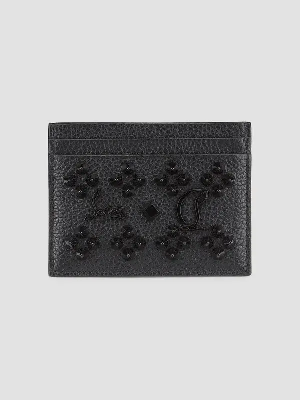 CHRISTIAN LOUBOUTIN Kios Card Case - Black