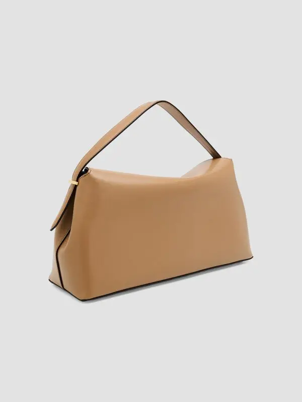 TOTEME T-lock Top Handle Bag - Camel