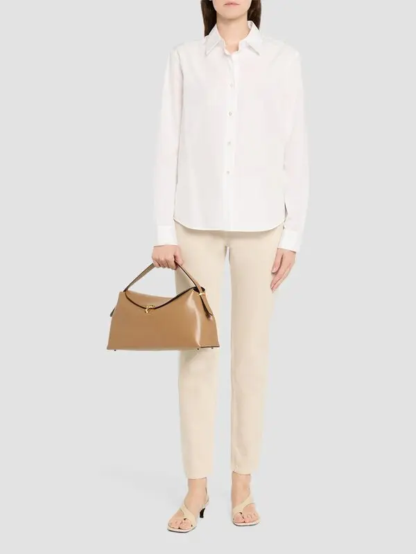 TOTEME T-lock Top Handle Bag - Camel