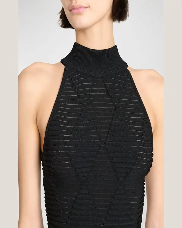 knit a line midi dress Ribbed Knit A-Line Boho Midi Dress main image 0
