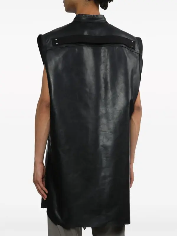 Rick Owens V-neck Leather Vest