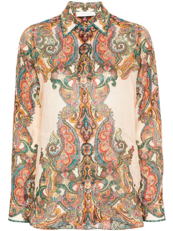 Zimmermann Ottie Paisley-print Shirt