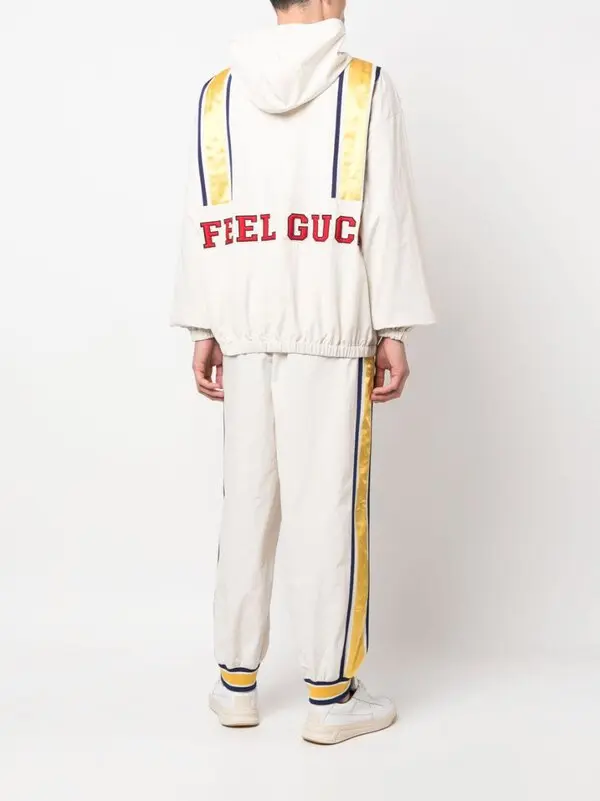 Gucci Logo-embroidered Hooded Jacket