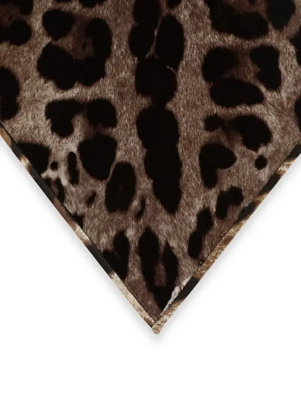 Dolce & Gabbana Leopard-print Triangle Veil