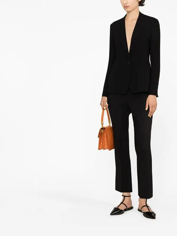 Max Mara Cropped Trousers - Black