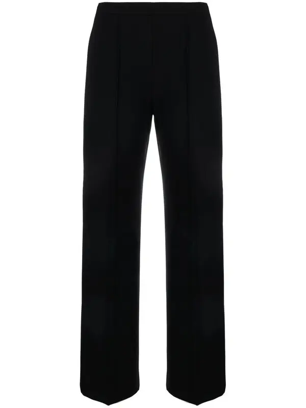 Max Mara Cropped Pintuck-detail Trousers