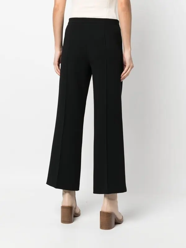 Max Mara Cropped Pintuck-detail Trousers