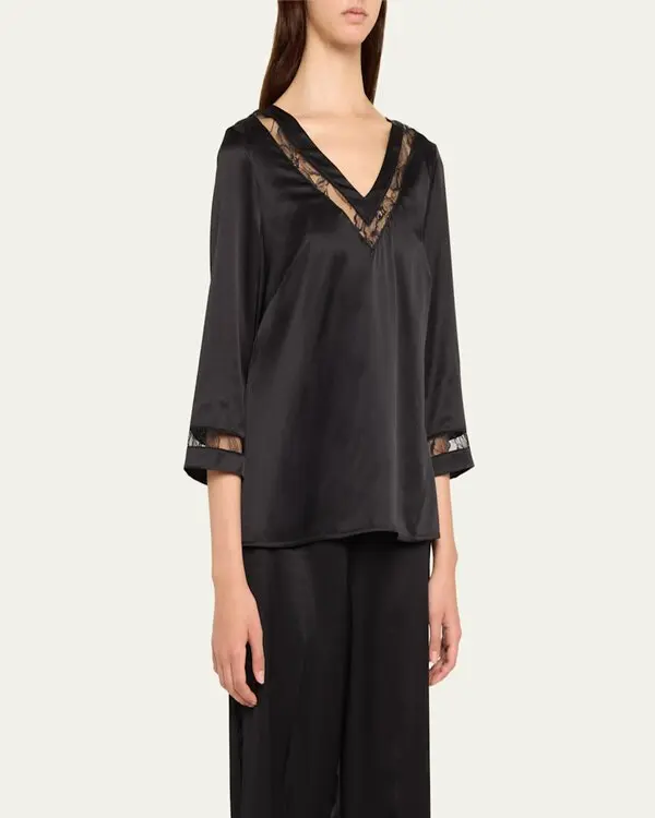 Lise Charmel Adorable En Sexy Lace-inset Pajama Top