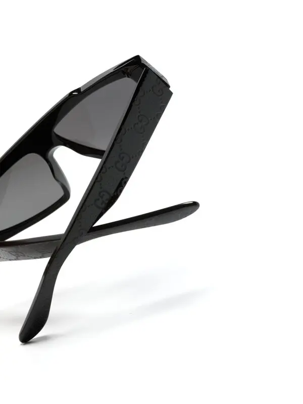 Gucci Gg Supreme Geometric-frame Sunglasses