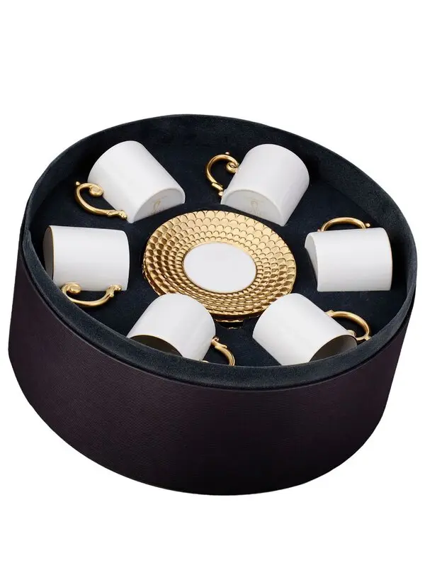L'Objet Aegean Espresso Cup And Saucer - Gold