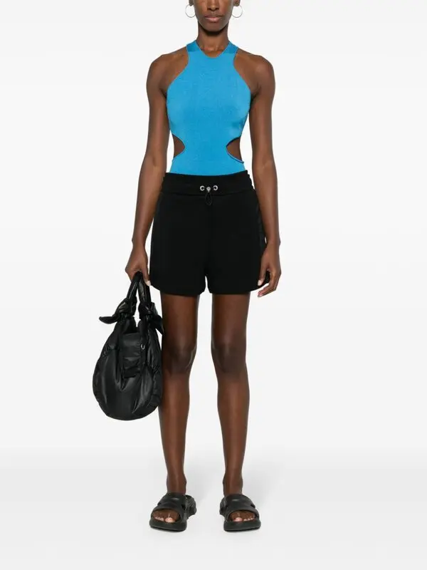 Moose Knuckles Mixmedia Logo-plaque Shorts