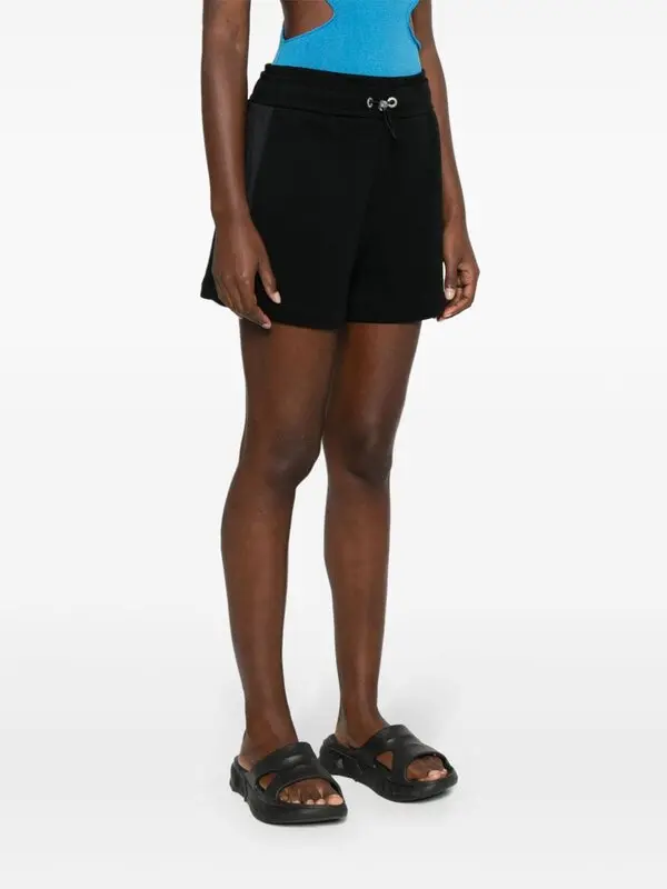 Moose Knuckles Mixmedia Logo-plaque Shorts