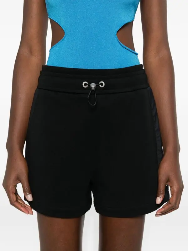 Moose Knuckles Mixmedia Logo-plaque Shorts