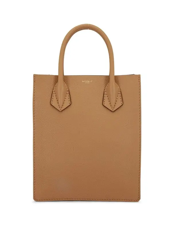 Moreau Logo-print Leather Tote - Brown