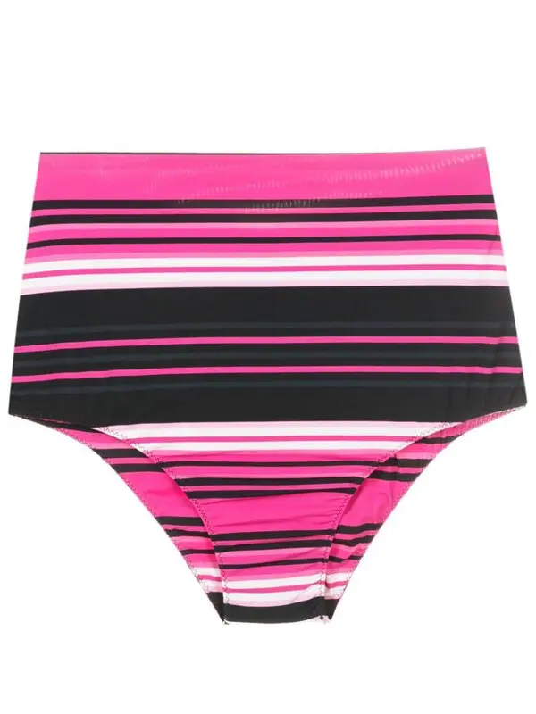 CLUBE BOSSA Ceanna Stripe-print Bikini Bottom - Multicolour