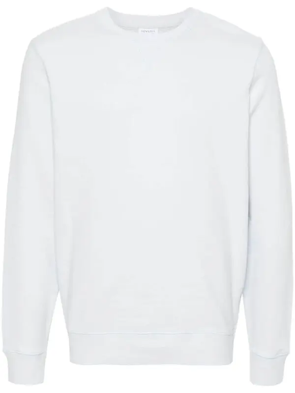Sunspel Loopback Seam-detail Sweatshirt - Blue