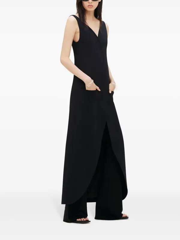COURREGES Ellipse Crepe Maxi Dress