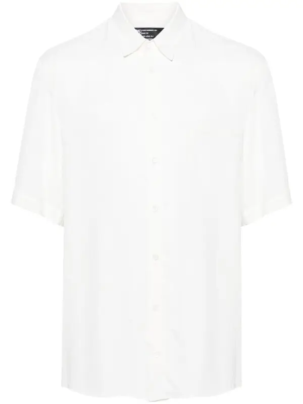 Patrizia Pepe Classic-collar Twill Shirt
