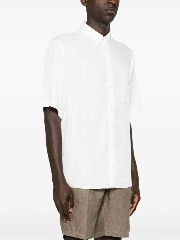 Patrizia Pepe Classic-collar Twill Shirt