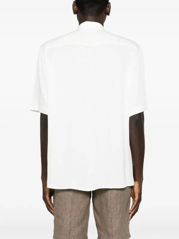Patrizia Pepe Classic-collar Twill Shirt