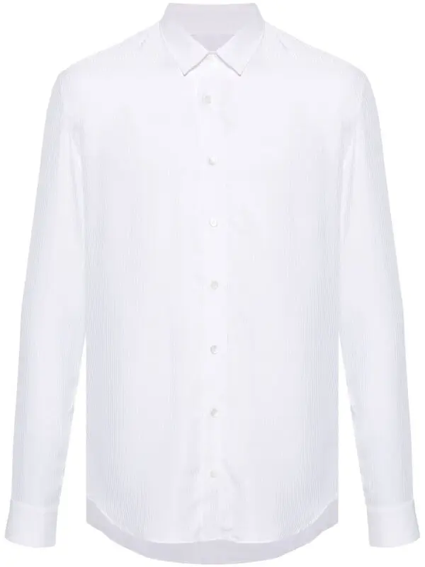 Patrizia Pepe Long-sleeve Striped-jacquard Shirt