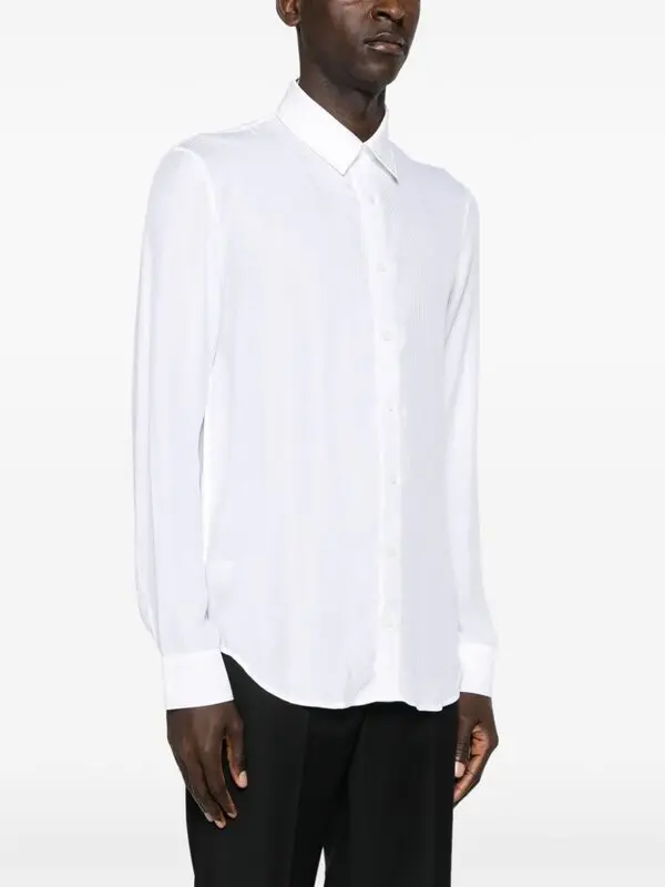Patrizia Pepe Long-sleeve Striped-jacquard Shirt