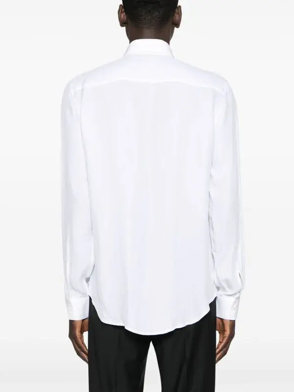 Patrizia Pepe Long-sleeve Striped-jacquard Shirt