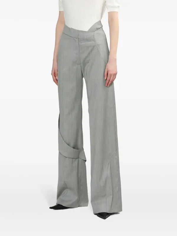 HELIOT EMIL Wool Asymmetric Trousers