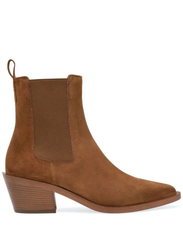 GIANVITO ROSSI Wylie 45mm Suede Boots - Brown