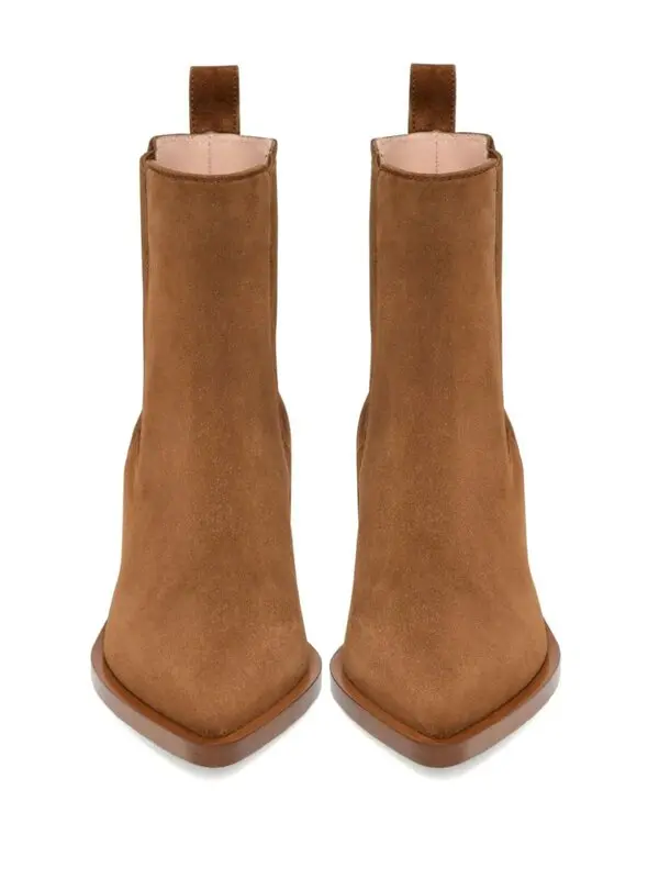 GIANVITO ROSSI Wylie 45mm Suede Boots - Brown