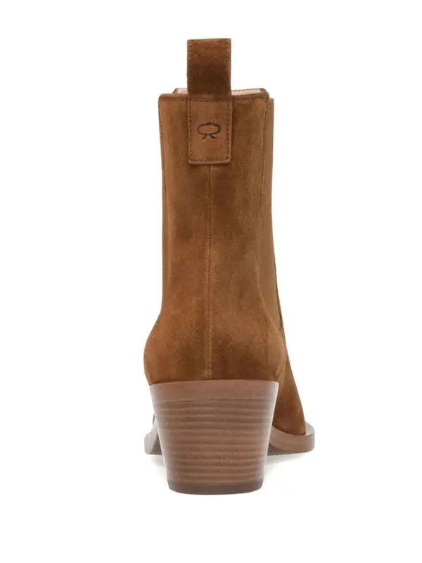 GIANVITO ROSSI Wylie 45mm Suede Boots - Brown