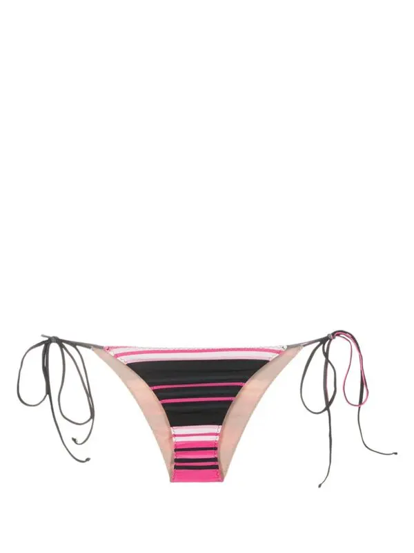 CLUBE BOSSA Aava Stripe-print Bikini Bottom - Multicolour