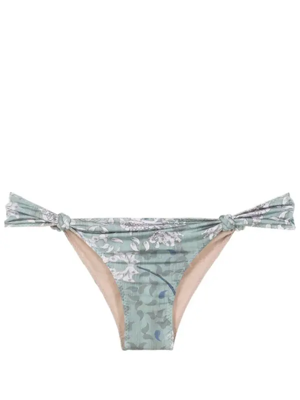 CLUBE BOSSA Rings Graphic-print Bikini Bottom - Blue