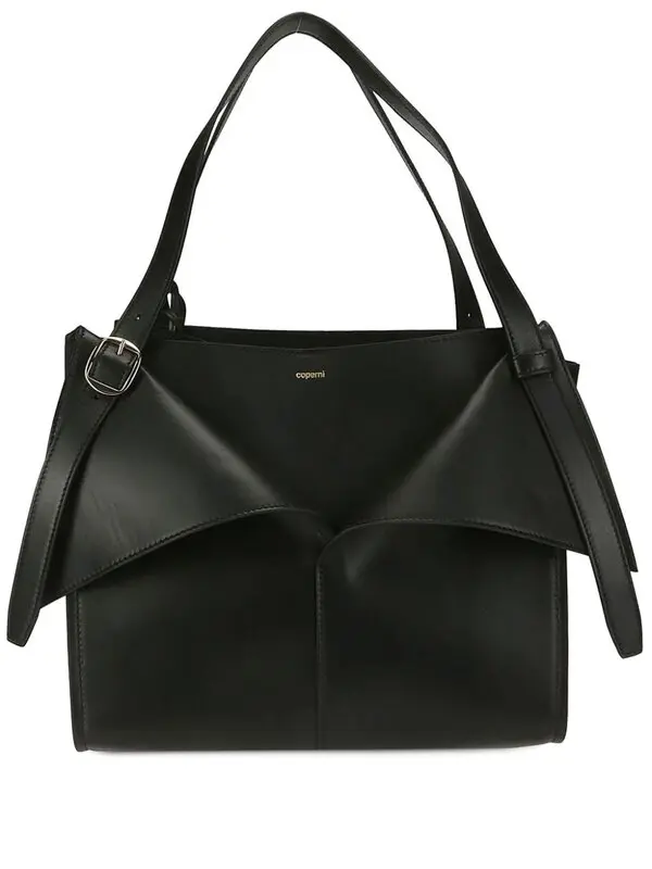 Coperni Medium Belt Leather Cabas Bag - Black