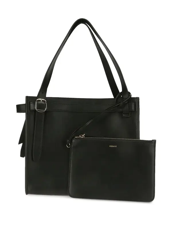 Coperni Medium Belt Leather Cabas Bag - Black