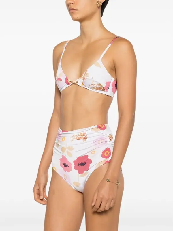 CLUBE BOSSA Apfel Floral-print Bikini Top