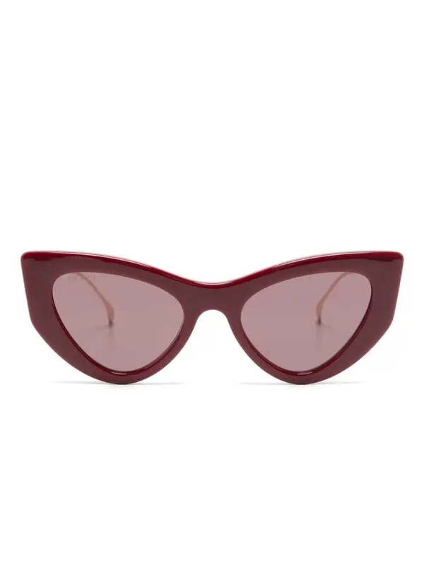 Gucci Double G Cat-eye Sunglasses - Red